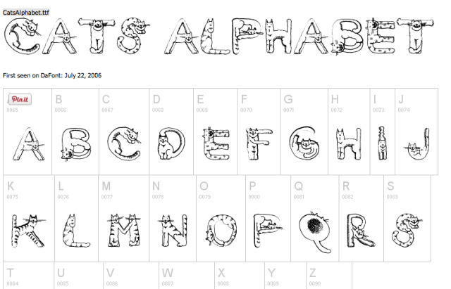 30 Cat Fonts, Because Those Exist | Autostraddle