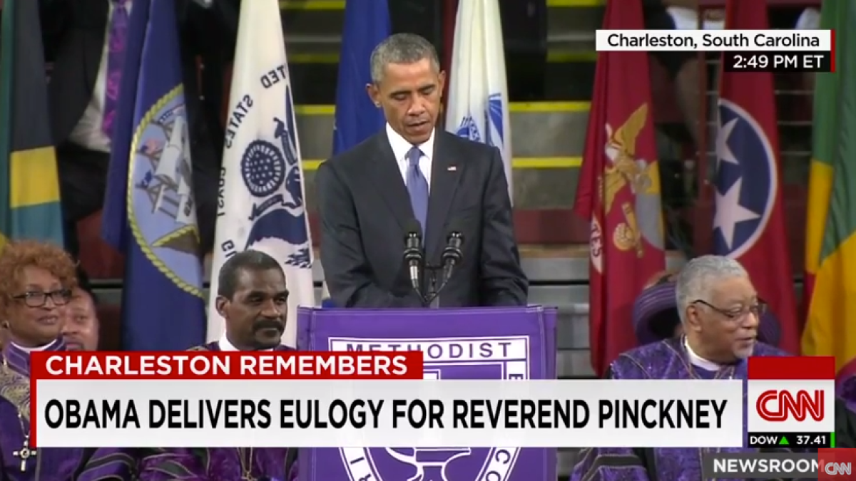VIDEO: Watch Obama's Stunning Eulogy for Rev. Clementa Pinckney in ...