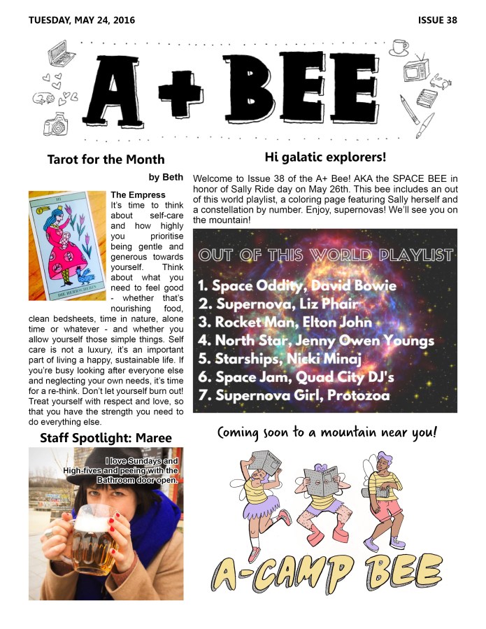 The A+ Bee Issue Thirty-Eight: Ride Sally Ride | Autostraddle
