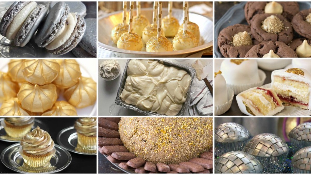 15 Silver and Gold Dessert Recipes to Make Your New Year Bright ...