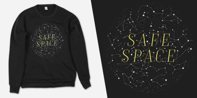 Holiday Merch Alert: Safe Space Sweatshirts, Throwback Tees, New Enamel ...