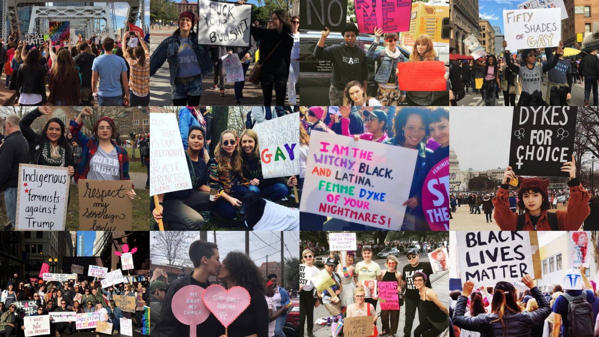5 Million Resist Trump: 100 Pictures Of Queer Power At Women's Marches ...