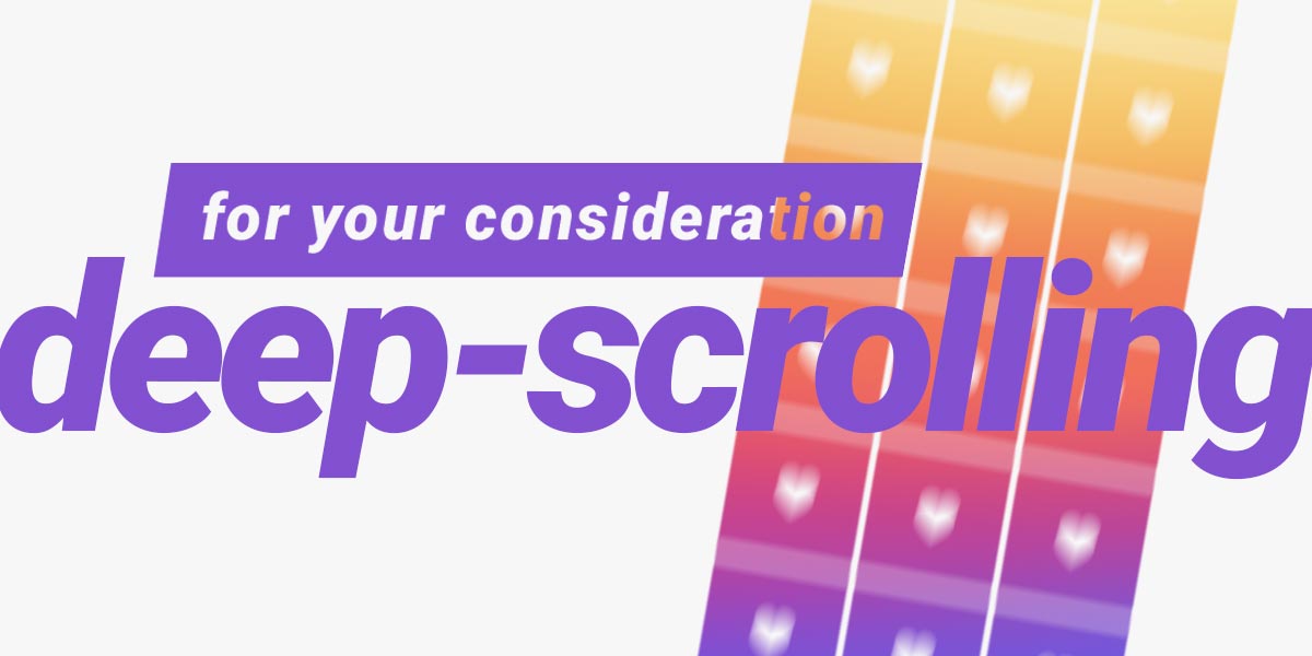 For Your Consideration: Openly Scrolling Through Someone's Entire ...