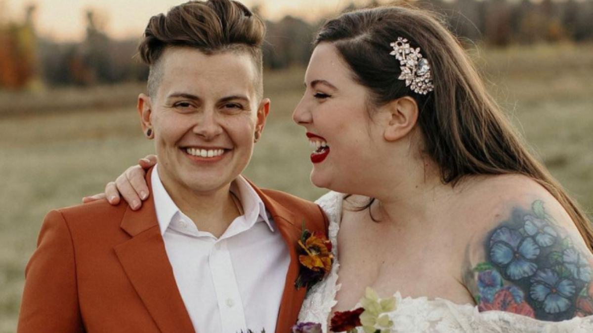 Mary Lambert's Wedding Is Giving Gay Autumn Splendor