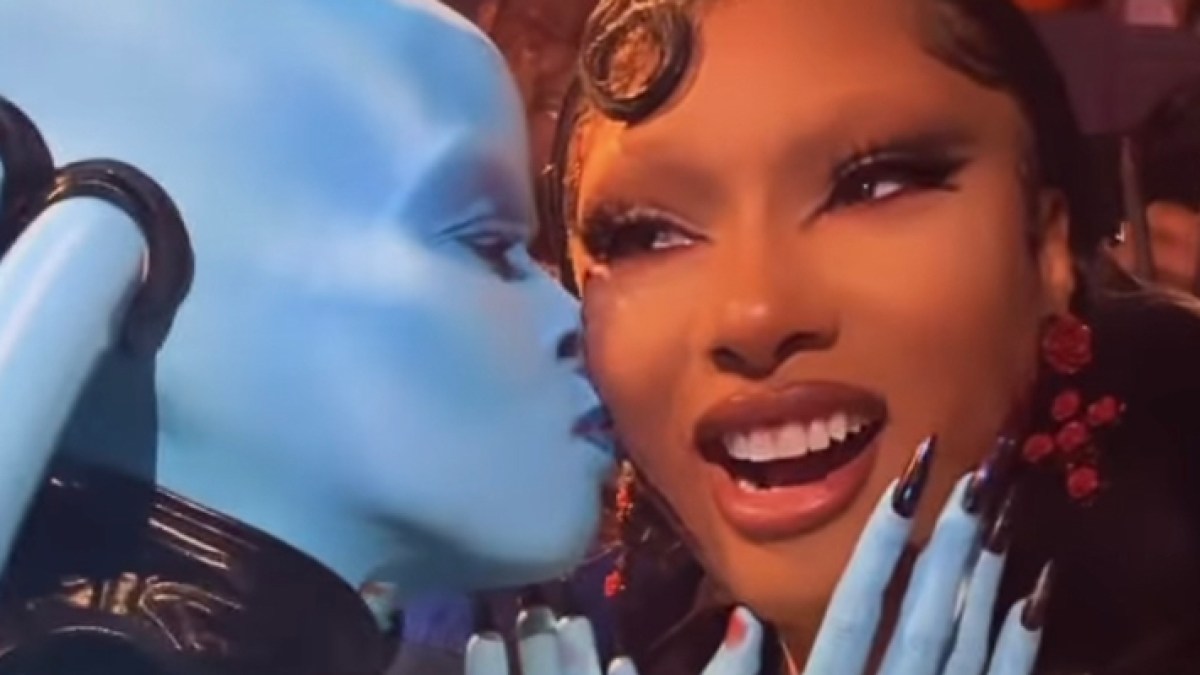 Janelle Monáe Gave Megan Thee Stallion a 'Lil Kiss, Happy Halloween